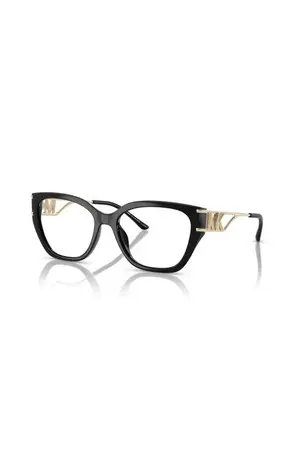 Michael Kors 54mm Square Optical Glasses - Black