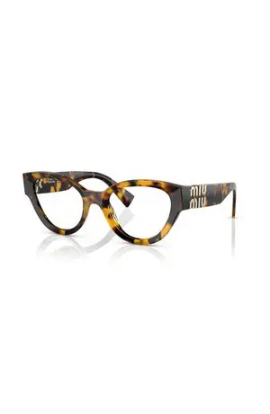 Miu Miu 52mm Phantos Optical Glasses Tortoise