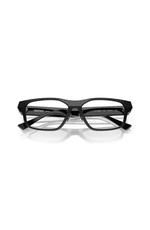 FERRARI 54mm Rectangle Optical Glasses - Black