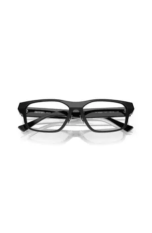 FERRARI 54mm Rectangle Optical Glasses - Black