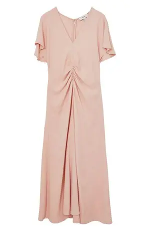 REISS Rowe Dolman Sleeve Jersey Midi Dress