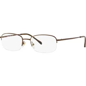 SFEROFLEX Oval Semi-rim Eyeglasses - Brown