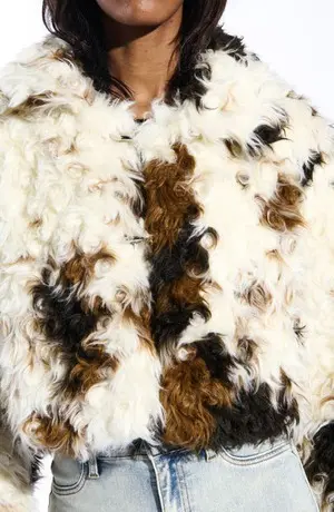 AZALEA WANG Enora Faux Fur Coat