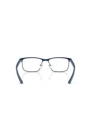 Armani Exchange 56mm Rectangle Optical Glasses - Blue