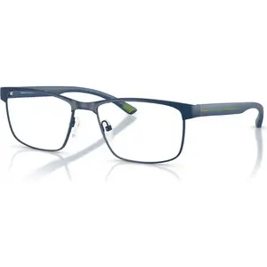 Armani Exchange Rectangle Full Rim Eyeglasses - Blue