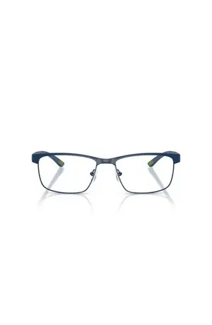 Armani Exchange Rectangle Full Rim Eyeglasses - Blue