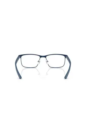 Armani Exchange Rectangle Full Rim Eyeglasses - Blue