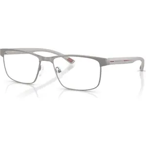 Armani Exchange Rectangle Full Rim Eyeglasses - Grey