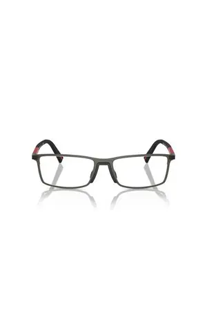 Prada Linea Rossa 53mm Rectangle Optical Glasses - Grey