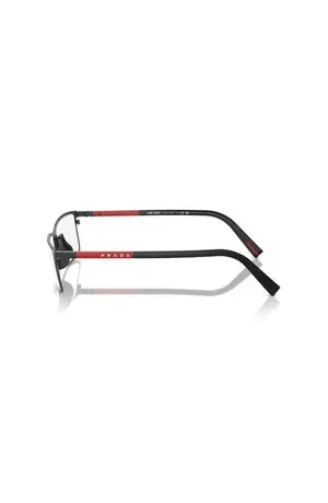 Prada Linea Rossa 53mm Rectangle Optical Glasses - Grey