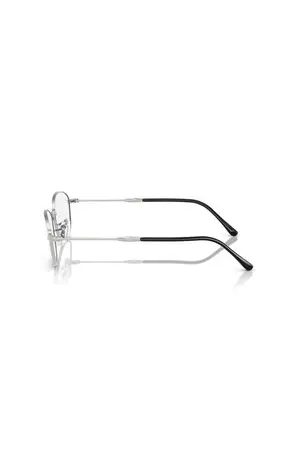Ray-ban Irregular Metal Frame Eyeglasses - Silver