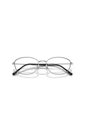 Ray-ban Irregular Metal Frame Eyeglasses - Silver