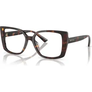 JIMMY CHOO 53mm Butterfly Optical Glasses - Tortoise
