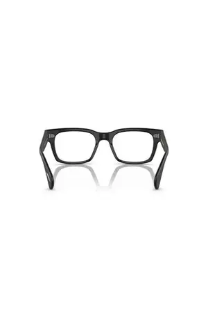 Oliver Spencer Square Acetate Eyeglasses - Black
