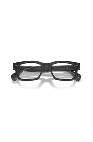 Oliver Spencer Square Acetate Eyeglasses - Black