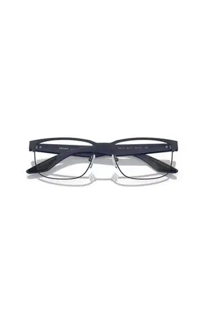 Prada 54mm Rectangle Optical Glasses