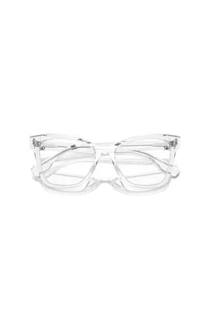 Tory Burch 53mm Cat Eye Optical Glasses - Transparent