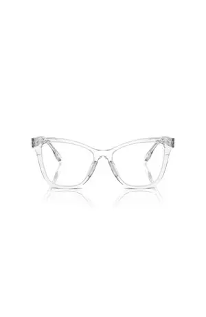 Tory Burch 53mm Cat Eye Optical Glasses - Transparent