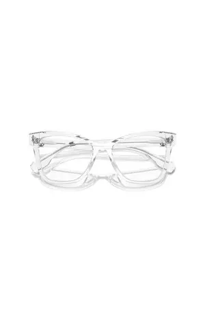 Tory Burch 53mm Cat Eye Optical Glasses - Transparent