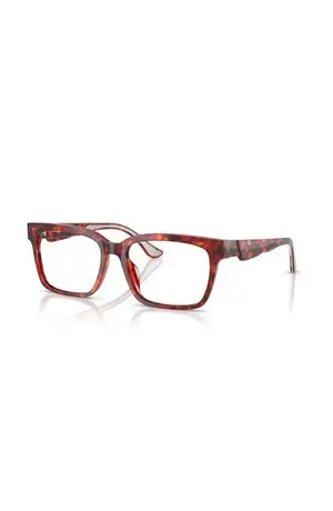 FERRARI 53mm Rectangle Optical Glasses - Tortoise