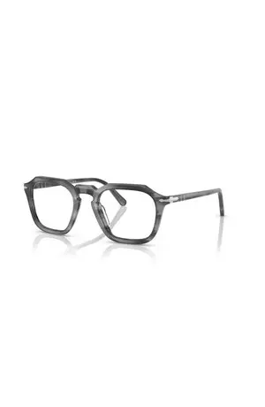 Persol 50mm Square Optical Glasses - Grey