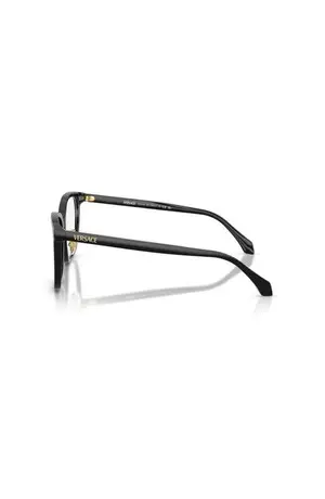 Versace 54mm Square Optical Glasses - Black
