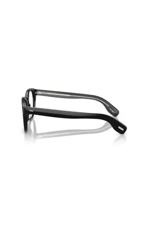 Oliver Spencer Round Acetate Optical Eyeglasses - Black