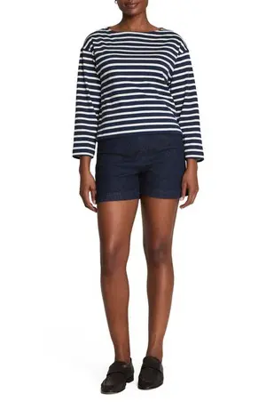 Spanx Cool Cotton Top - Navy Yacht Stripe