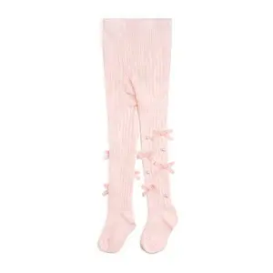 SWEET WINK Bedazzled Bow Tights - Pink