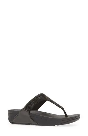 Fitflop Lulu Crystal Embellished Toe-post Sandals