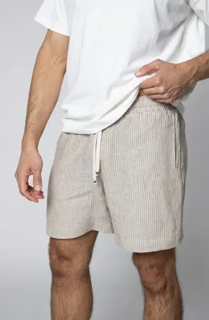 LEISURE LAB Malibu Linen Short - Sandbar