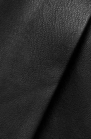 Mango Faux Leather Wrap Skort - Black