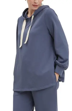 NOM MATERNITY Crosby Maternity & Nursing Hoodie - Slate
