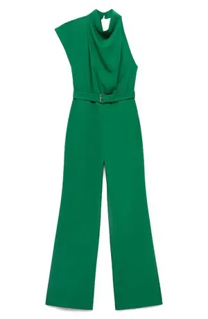 Mango Asymmetric Wide Leg Jumpsuit
