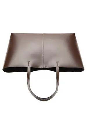 Mango Faux Leather Shopper Tote