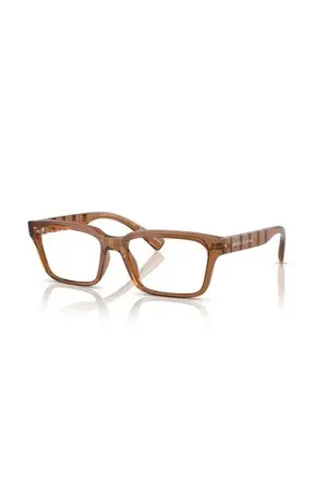 Armani Exchange 55mm Rectangle Optical Glasses - Brown