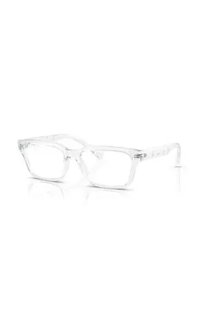 Armani Exchange Rectangle Full Rim Eyeglasses - Transparent