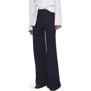 Mango Side Stripe Pull-on Knit Pants - Dark Navy