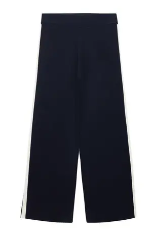 Mango Side Stripe Pull-on Knit Pants - Dark Navy