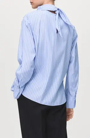 Mango Handkerchief Stripe Shirt