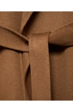 Mango Wool-blend Wrap Coat - Medium Brown