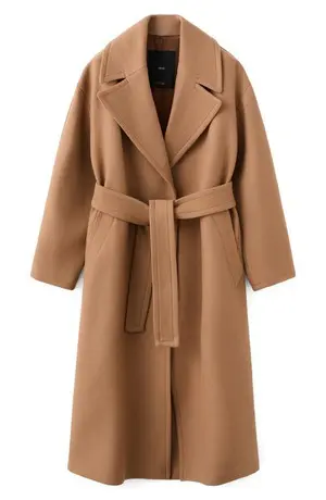 Women's Belted Wool Blend Coats