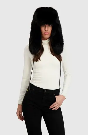 LYLA GRANT Fur-free Fox Trapper Hat