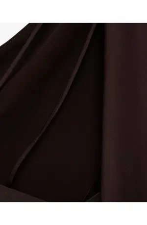 Mango Asymmetric Satin Dress - Brown