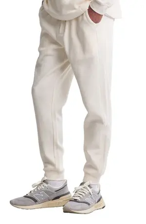Barefoot Dreams Waffle Knit Thermal Joggers - Cream
