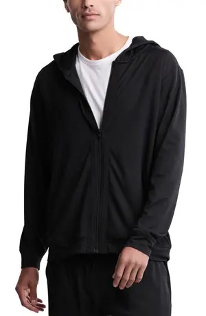 Barefoot Dreams Malibu Collection® Butterchic Zip Hoodie - Black