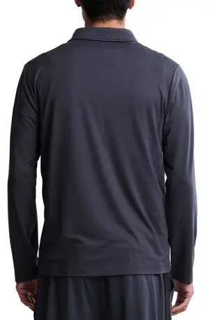 Barefoot Dreams Malibu Collection Butterchic Long Sleeve Polo - Indigo