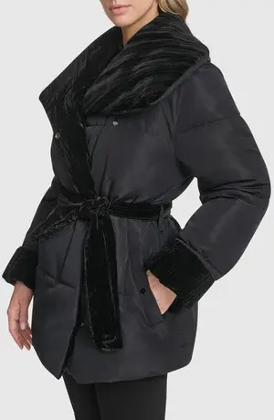 Andrew Marc Emerson Velvet Lined Puffer Coat