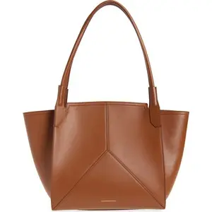 Victoria Beckham Small Leather Tote - Dark Tan