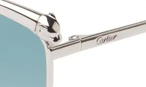 CARTIER 59mm Gradient Cat-eye Sunglasses - Silver